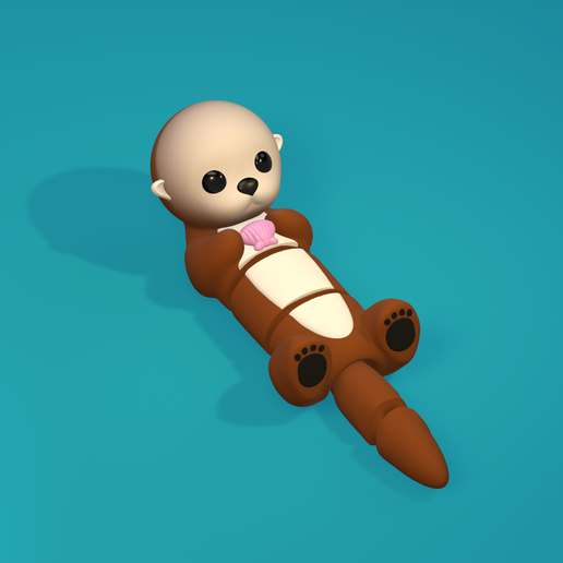 STL file Articulated Flexi Otter Fidget Toy 🦦 (3MF)・3D print object to ...