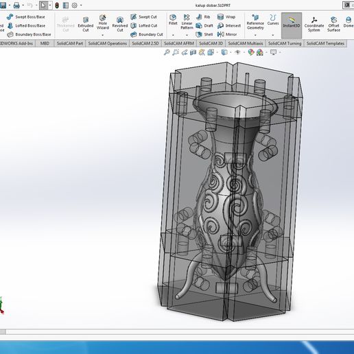 STL file vase and vase casting mold 🏺 ・3D printable model to download・Cults