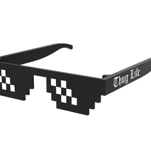 👓 Thug Life Glasses・Free 3MF File for 3D printing・Cults