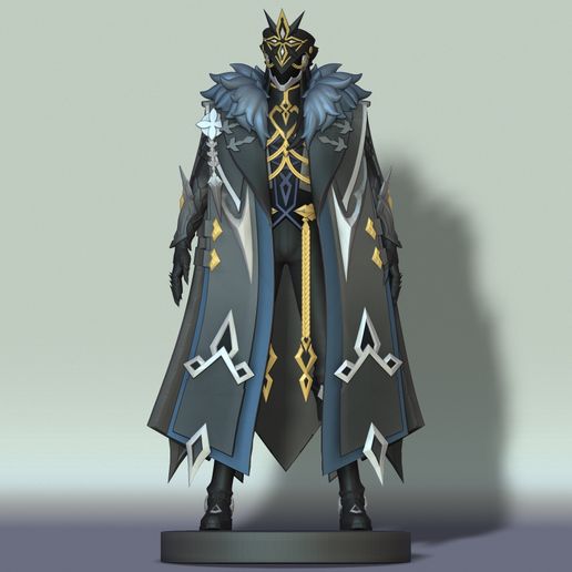 3D file capitano - genshin impact STL 3D PRINT 🎲 ・3D printing idea to ...