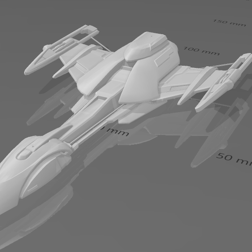 🖖 STO - Klingon - Qin-class Heavy Raptor・Free STL File for 3D printing ...