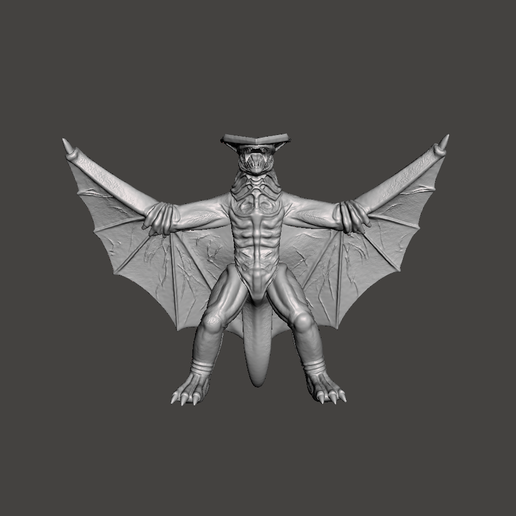 👹 GODZILLA GYAOS MONSTER FAN ART RETRO KAIJU・ OBJ File for 3D printing ...