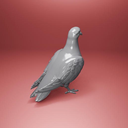 🐦 Realistic Pigeon 3D Model STL - Urban Bird Sculpture for 3D Printing・ STL File for 3D printing ...