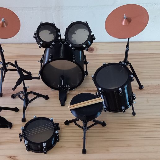 🥁 Drum set・ 3D File for 3D printing・Cults