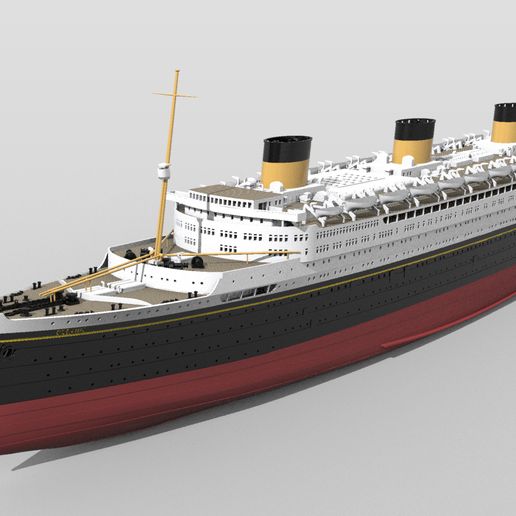 ⭐ Print ready RMMV OCEANIC III, White Star Line's mega ocean liner, 1/ ...