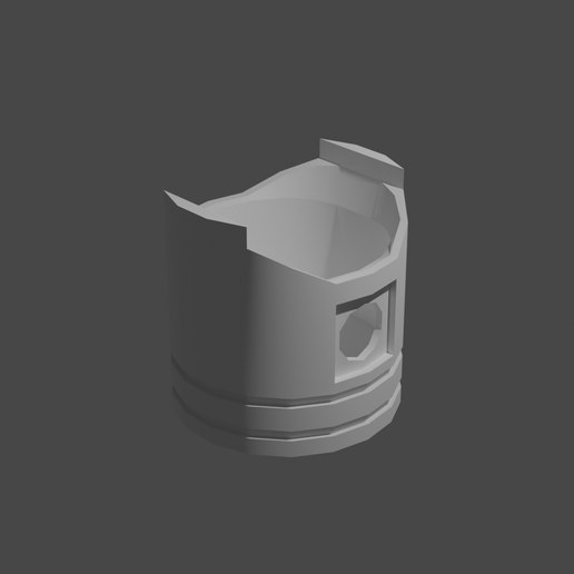 Free OBJ file Piston Ash Tray 🌐 ・Design to download and 3D print・Cults