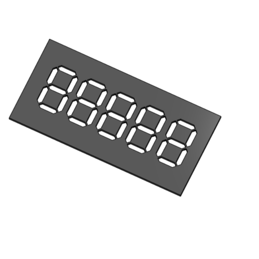 🧑‍🔧 digital number template・Free STL File for 3D printing・Cults