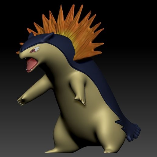 🐉 Typhlosion・ STL File for ・Cults
