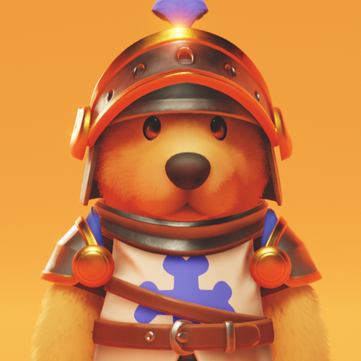 Файл OBJ Party Animals Knight Fluffy 🥳 ・Шаблон для загрузки и 3D-печати ...