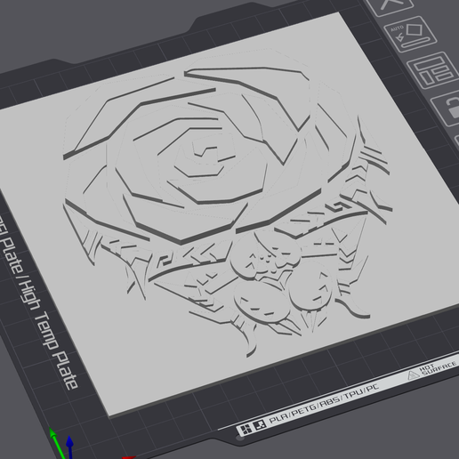 3MF file LALA BARINA- ICON PLATE FROM MONSTER HUNTER (SINGLE COLOR) 👹 ...