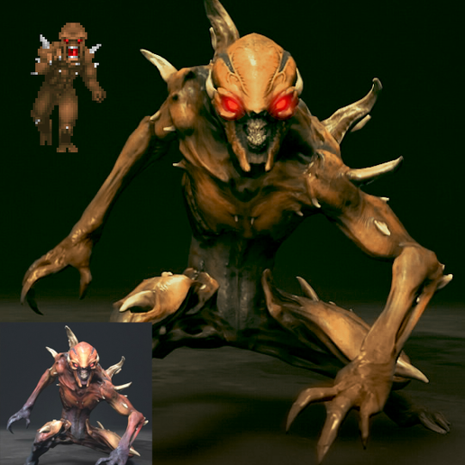😈 Doom - Imps (Eternal)・Free STL File for ・Cults