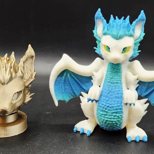 👶 Cute Baby Dragon Bobblehead・ STL File for 3D printing・Cults