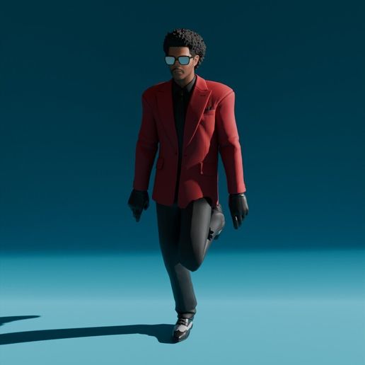 STL file The Weeknd Low Poly 👨 (OBJ)・3D printer design to download・Cults