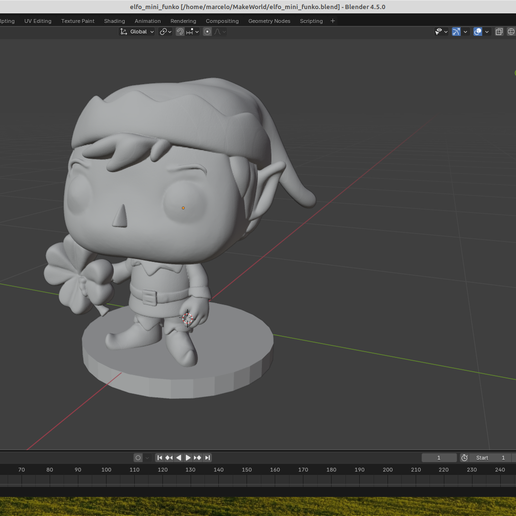 🧝 Elf holding four-leaf clover 3D printed Mini Funko・Free STL File for ...