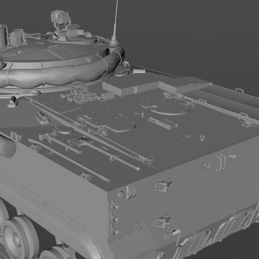 🗺️ Material del modelo 3D del vehículo de combate de infantería soviético BMP-3・Archivo OBJ para ...