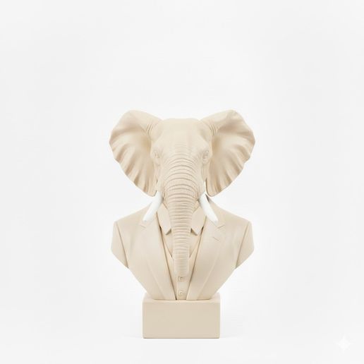 🐘 elephant bust・ STL File for 3D printing・Cults