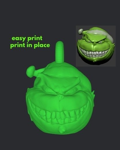 STL file KEYCHAIN THE GRINCH KEYCHAIN 🗝️ ・3D print model to download・Cults