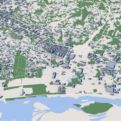 🇬🇪 Cityscape Batumi Georgia・ 3D File for 3D printing・Cults