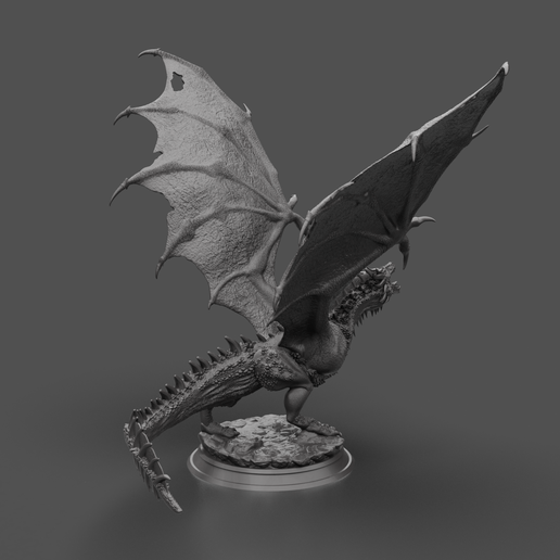 🐉 Balerion, the Black Terror of Game of Thrones・ STL File for 3D ...