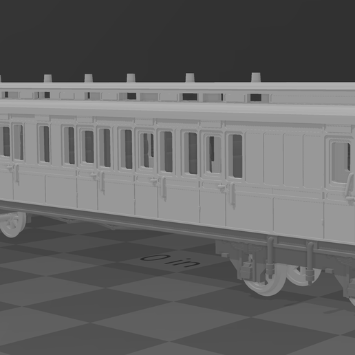 🚂 HO/OO TTTE "Elderly Leisurely" E39 GWR Falmouth coupe coach・ STL File ...