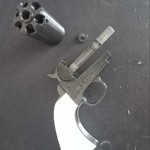 👽 Colt/Pietta/Uberti Navy Pepperbox Revolver (Replica/Prop/Toy)・ STL ...