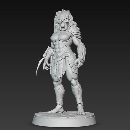  Female Predator Custom Predator D D Miniature STL File For 3D