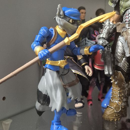 🎨 Sly Cooper Action Figure・3D Print with the P1s , with ams 3D printer ...