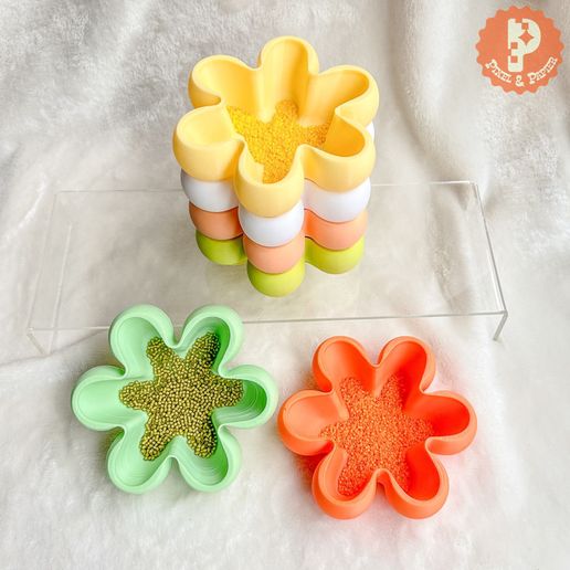 💐 Groovy 70s Stackable Flower Tray: Color-Coding, Space-Saving ...