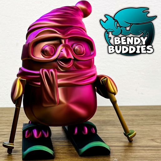 3D file Pengs the Ski-Penguin / Aquatic Bird Articulated / Print-in ...