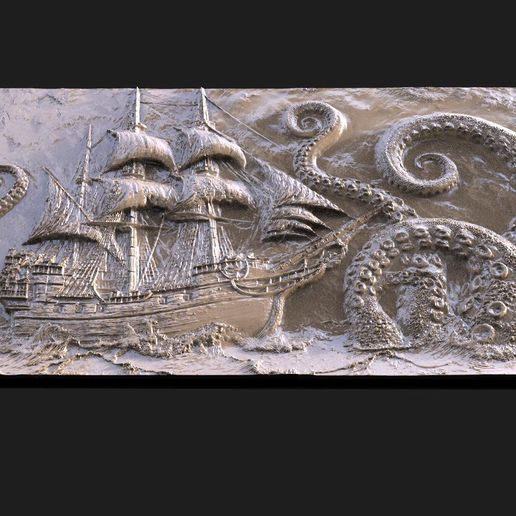 🏴‍☠️ Pirate ship CNC・ STL File for 3D printing・Cults