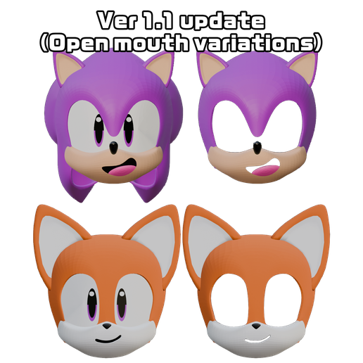 🦔 Sonic / Mobian Head Base for Cosplay・ STL File for 3D printing・Cults