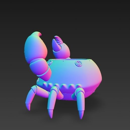 🦀 Steampunk Grumpy Crab Planter – 3D Printable Organizer・ STL File for ...