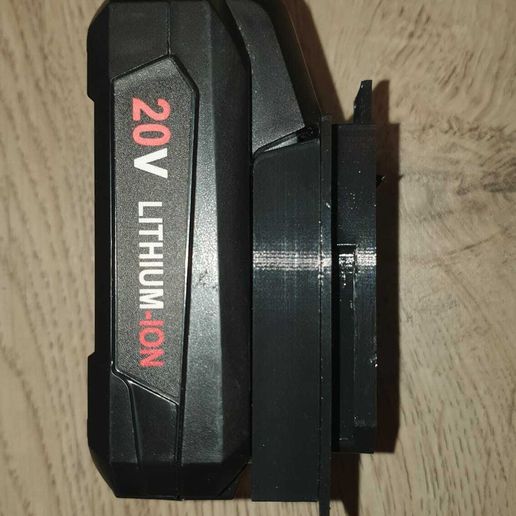 🔋 MyProject 20v battery (Kaufland) to Parkside x20 tool・ STL File for ...