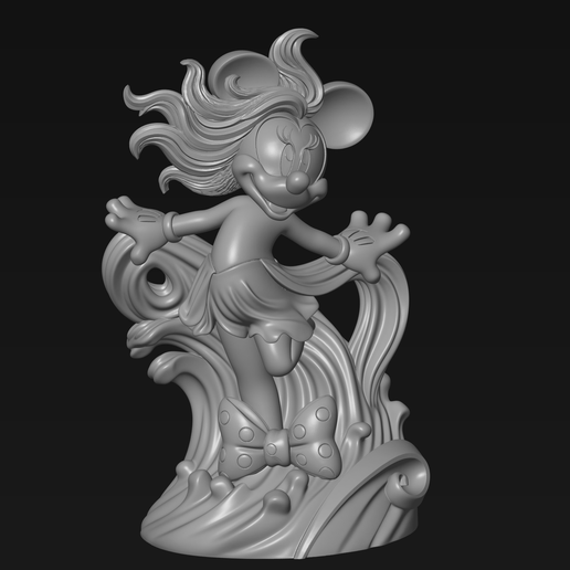 🐁 disney cartoon Minnie mouse model・ STL File for 3D printing・Cults