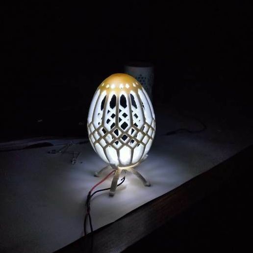 🥚 EGG LAMP / Easter egg・ STL File for ・Cults
