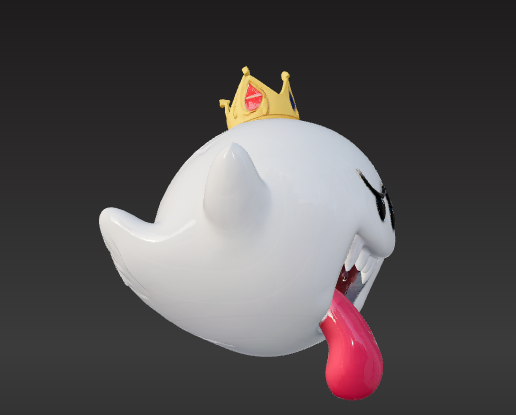 Grumpy King Boo - 3D STL Figure for Printing 🎮👑👻・ STL File for 3D ...