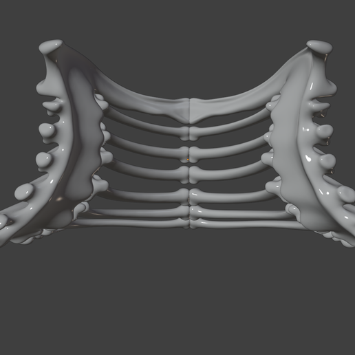 🦴 Bone Gorget・ STL File for 3D printing・Cults