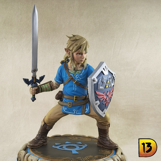 🔗 Link BOTW action figure・ STL File for ・Cults