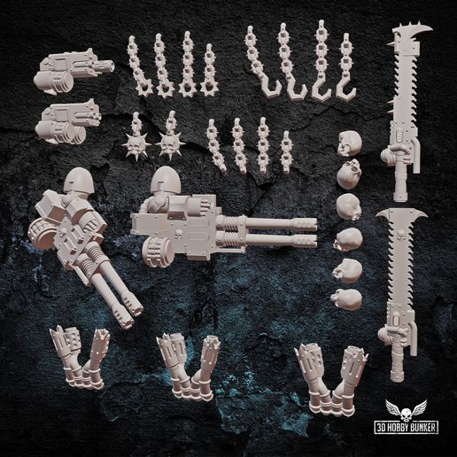 🎲 Rustborn Terminator Upgrades・ 3D File for 3D printing・Cults