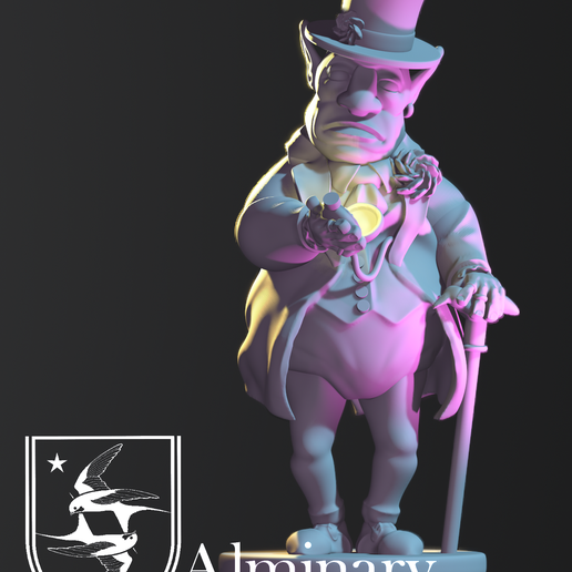 🧙‍♀️ Mr witch - tabletop miniature・ STL File for 3D printing・Cults