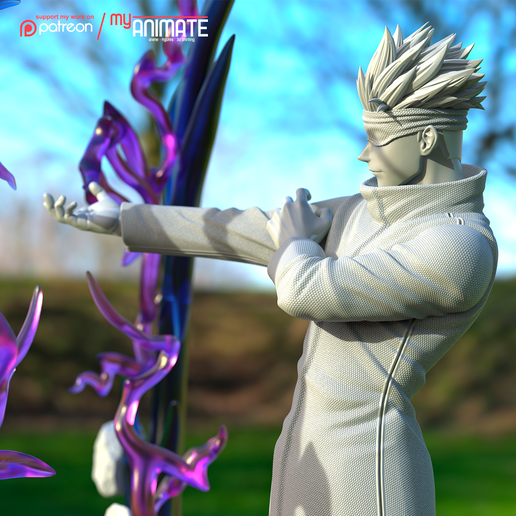 💬 SATORU GOJO - 3D PRINTABLE FIGURE・ STL File for ・Cults