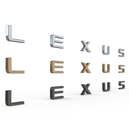 STL file lexus logo nameplate 🚗 (OBJ)・3D printing idea to download・Cults