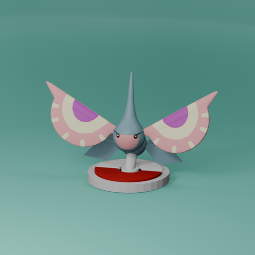 🐉 Masquerain・Free STL File for 3D printing・Cults