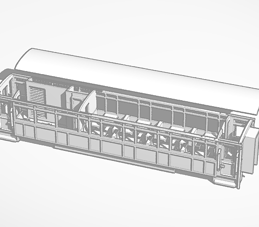 🖨️ 009/1:76 WHR 3rd/gaurds/toilet coach NO.2091・ STL File for 3D ...