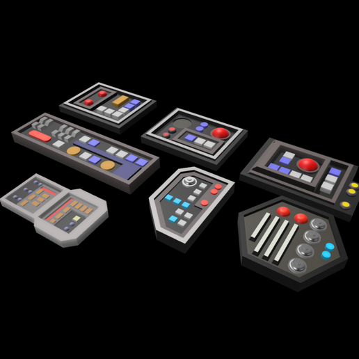 ⭐ Star Wars Control Panels 2 for 3.75" and 6" figures・ 3D File for 3D ...
