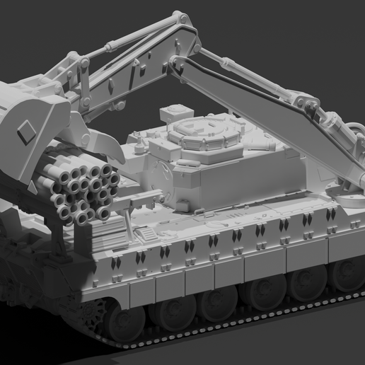🇺🇦 British Trojan AVRE CEV with dozer blade・ STL File for 3D printing・Cults