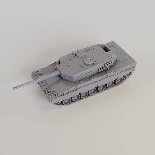 🐆 Leopard 2 A4 MBT・Archivo STL para Impresión 3D・Cults