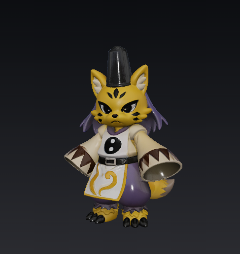 🐉 Taomon - digimon・ STL File for 3D printing・Cults