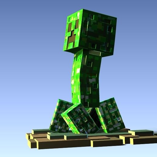 🗿 CREEPER minecraft・ STL File for 3D printing・Cults