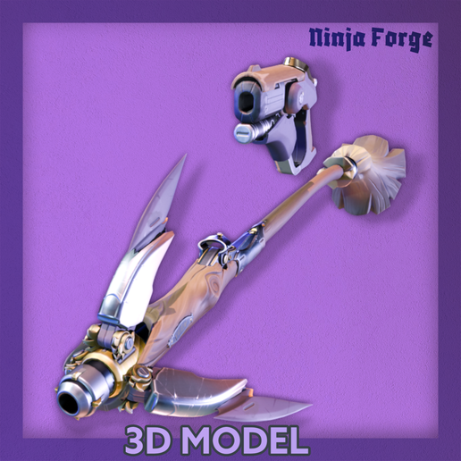 3D file Marcy witch gun & staff 🧙‍♀️ ・3D printable design to download・Cults